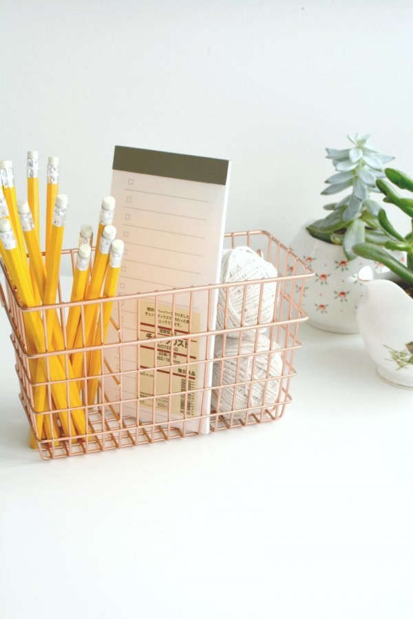 Easy Copper Desk Organizer - KnockOffDecor