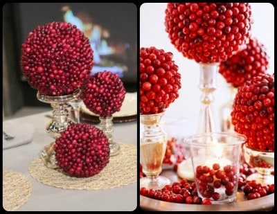 8 Holiday Decor Inspirations with Apples & Cranberries - KnockOffDecor