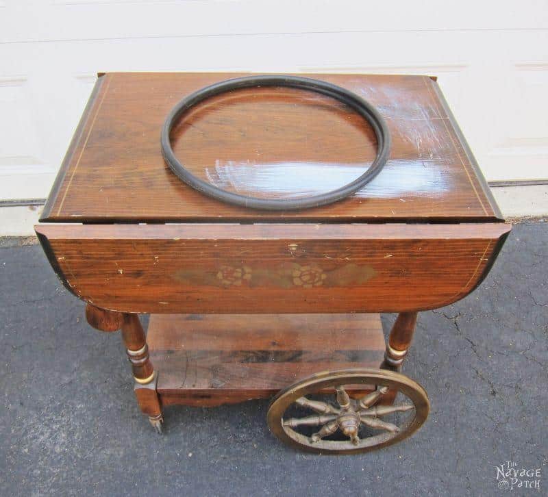 Amazing Tea Trolley Makeover - KnockOffDecor.com