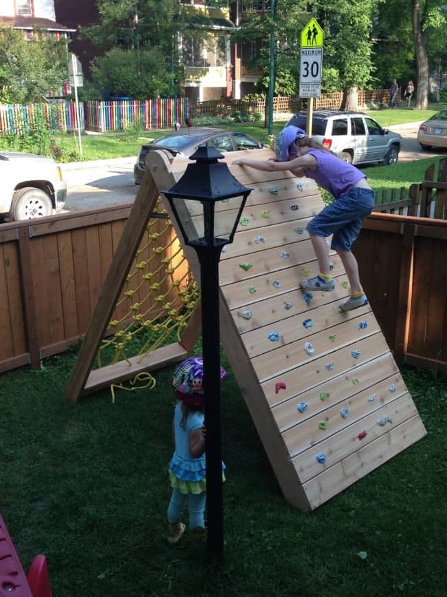 Backyard Climbing Wall For The Kids KnockOffDecor