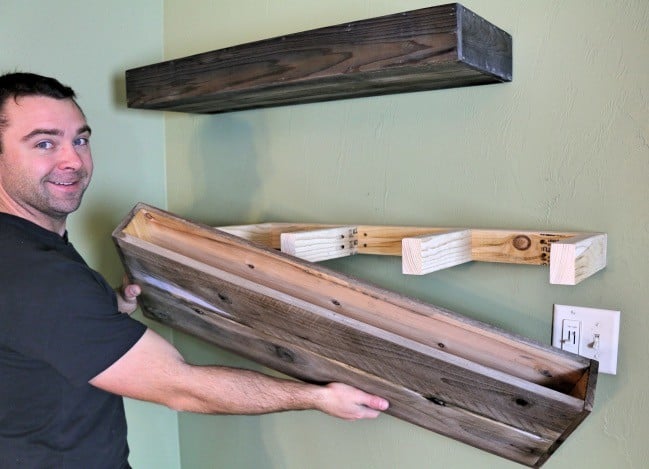 Easy To Make Wood Floating Shelves KnockOffDecor