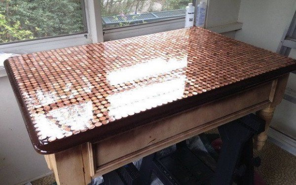 Unusual Penny Table Top - KnockOffDecor