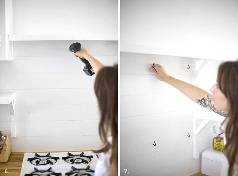 How To Make A Wall-Hanging Kitchen Utensil Rack - KnockOffDecor