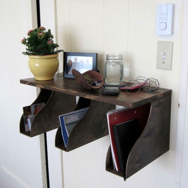 Create A Wood Mail Rack - KnockOffDecor