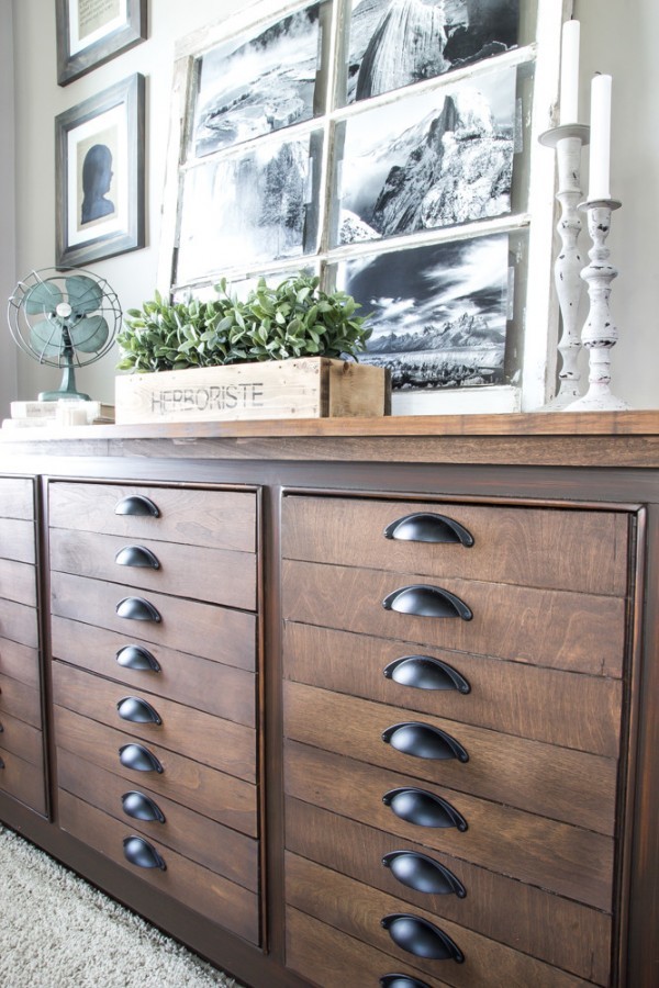 DIY Printers Cabinet - KnockOffDecor