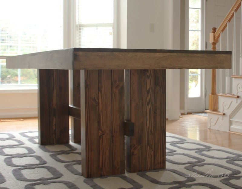 DIY Wood Dining Table - KnockOffDecor