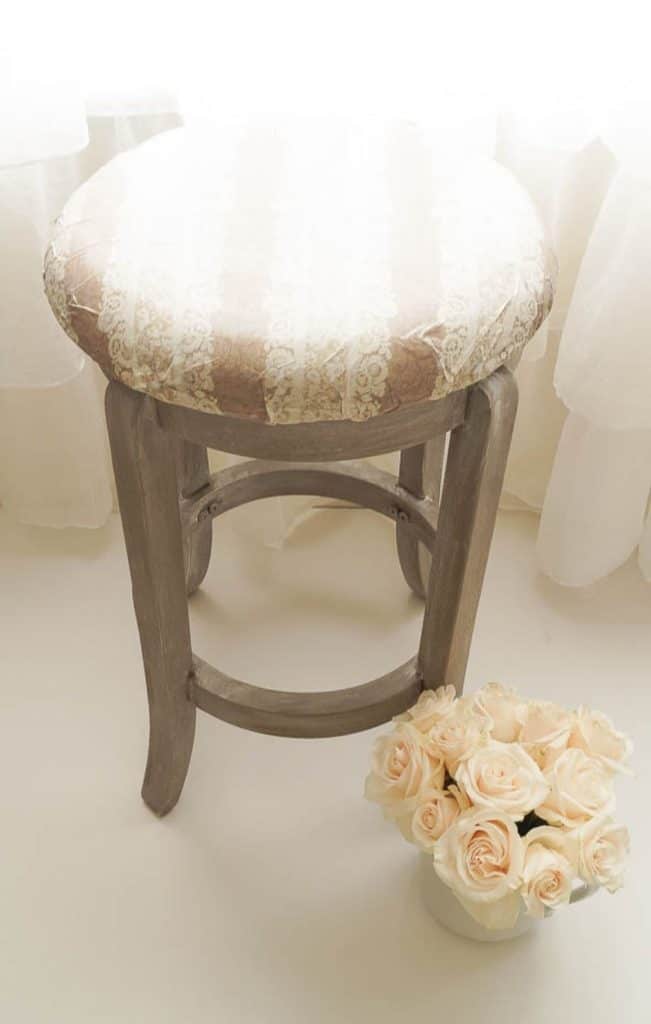 Charming DIY Stool Makeover with Decoupage Magic - KnockOffDecor