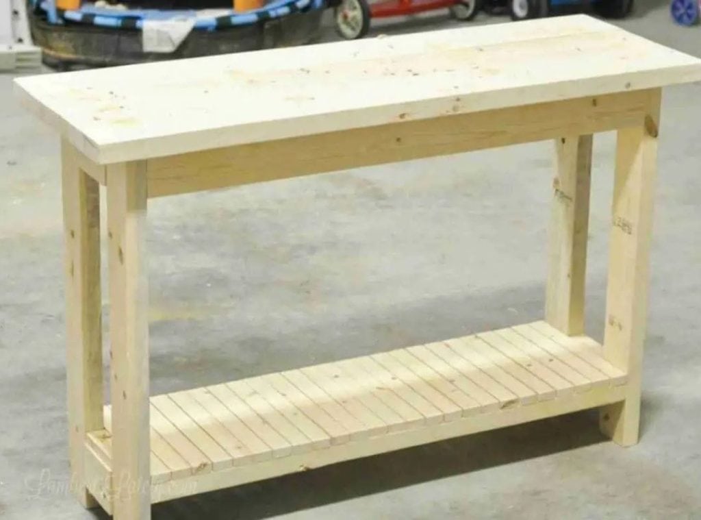 Chic and Simple DIY Farmhouse Console Table - KnockOffDecor