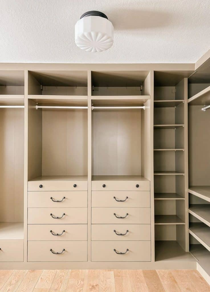 DIY Closet Makeover Using IKEA Pax Cabinets - KnockOffDecor