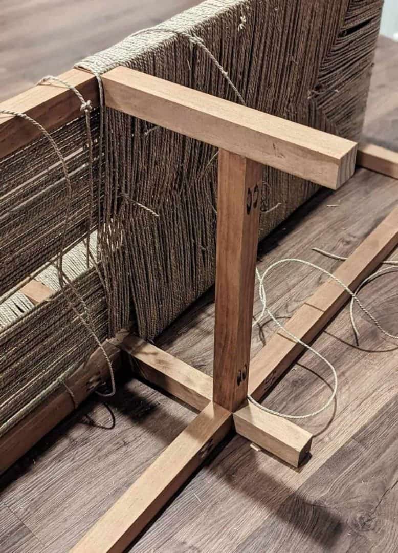 DIY Woven Bench That Looks Super High-End - KnockOffDecor