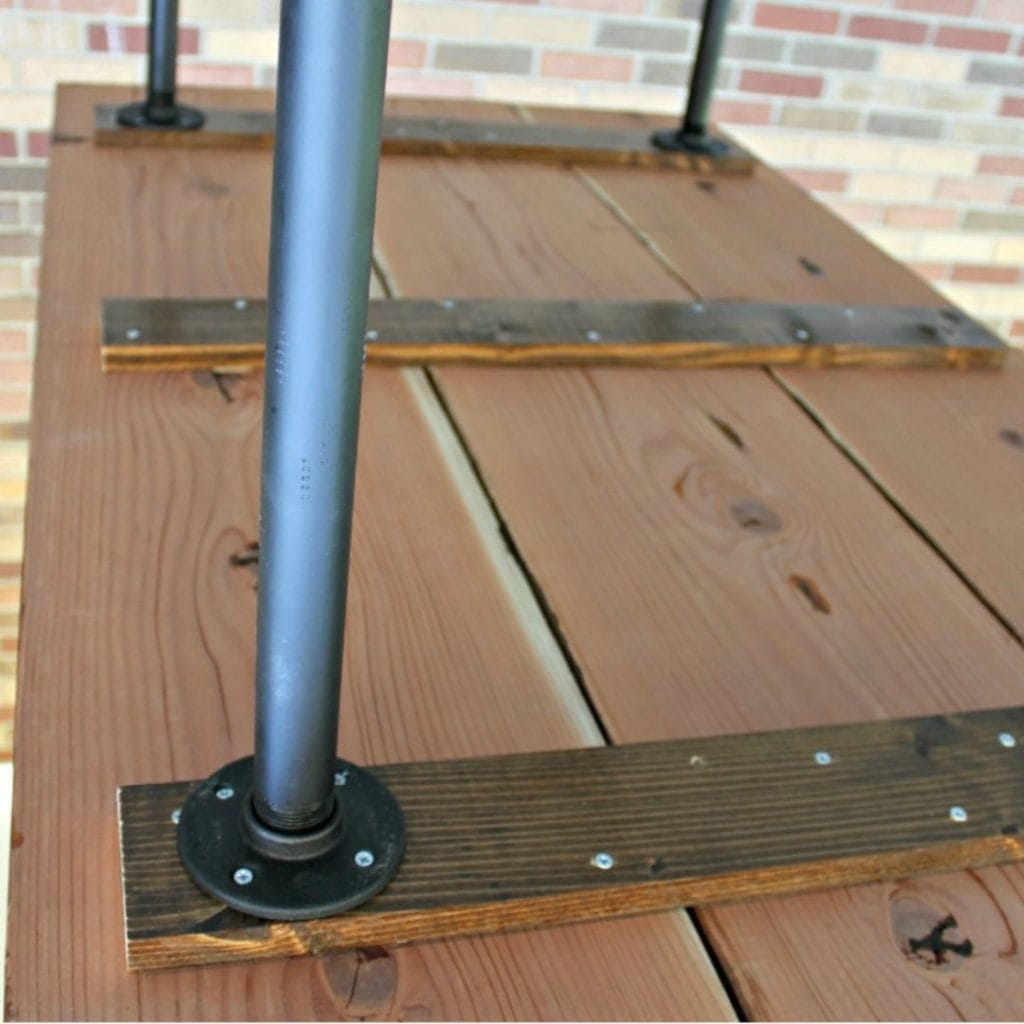 How to Build a DIY Pipe and Wood Table - KnockOffDecor
