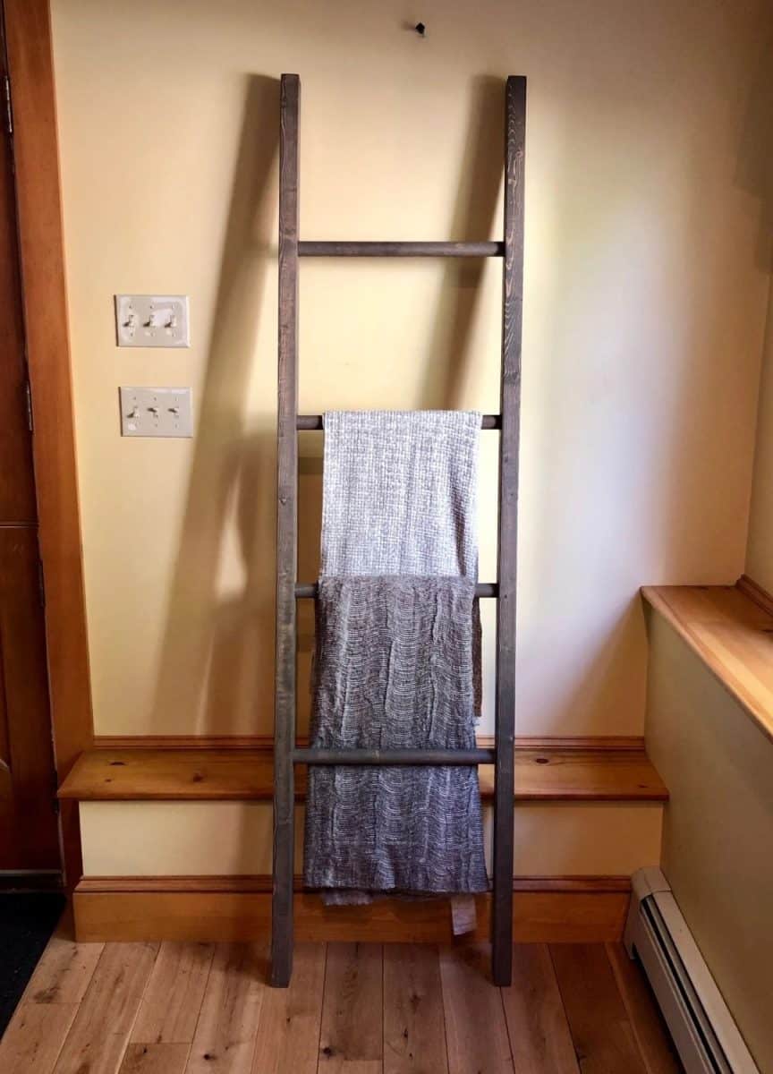 Chic DIY Blanket Ladder - KnockOffDecor