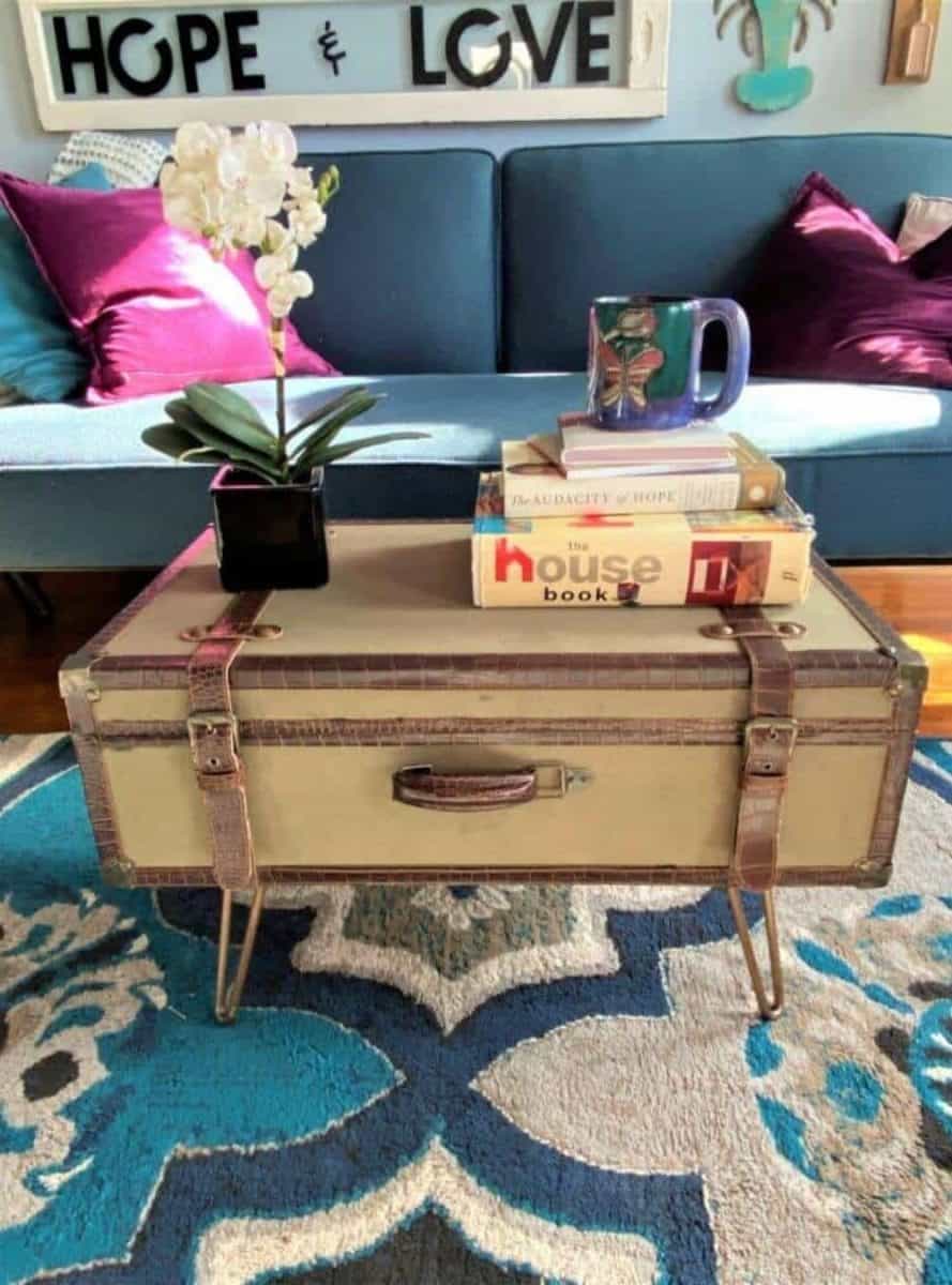 Transform Old Luggage Into DIY Side Tables - KnockOffDecor
