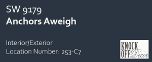 Sherwin Williams Anchors Aweigh SW 9179 – The Admirable Navy Blue ...