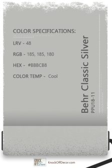 Behr Classic Silver Review – A Medium Cool Gray with Unique Qualities ...