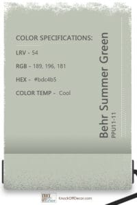 Behr Green Paint Colors: 15 Best + Guide - KnockOffDecor