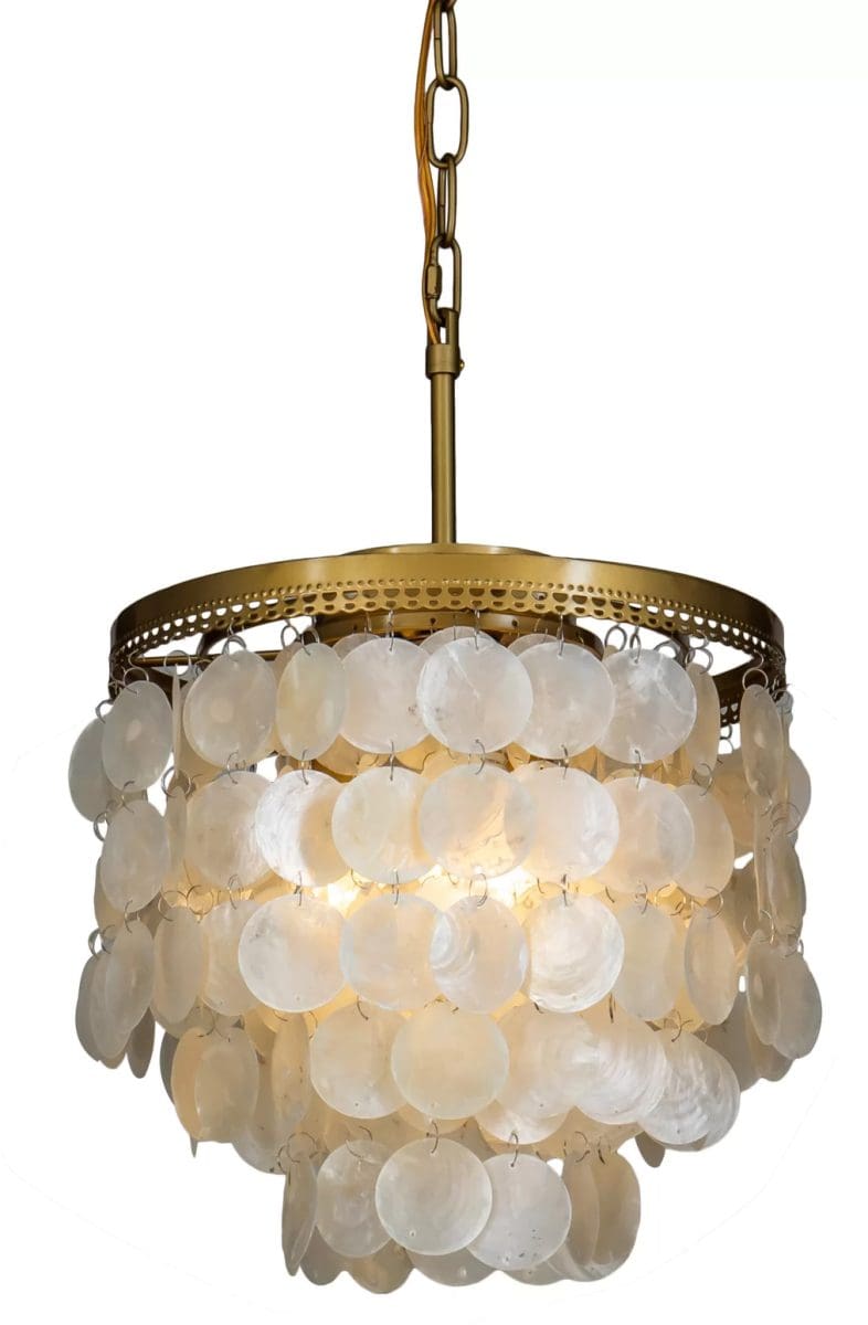 DIY Capiz Shell Chandelier - KnockOffDecor