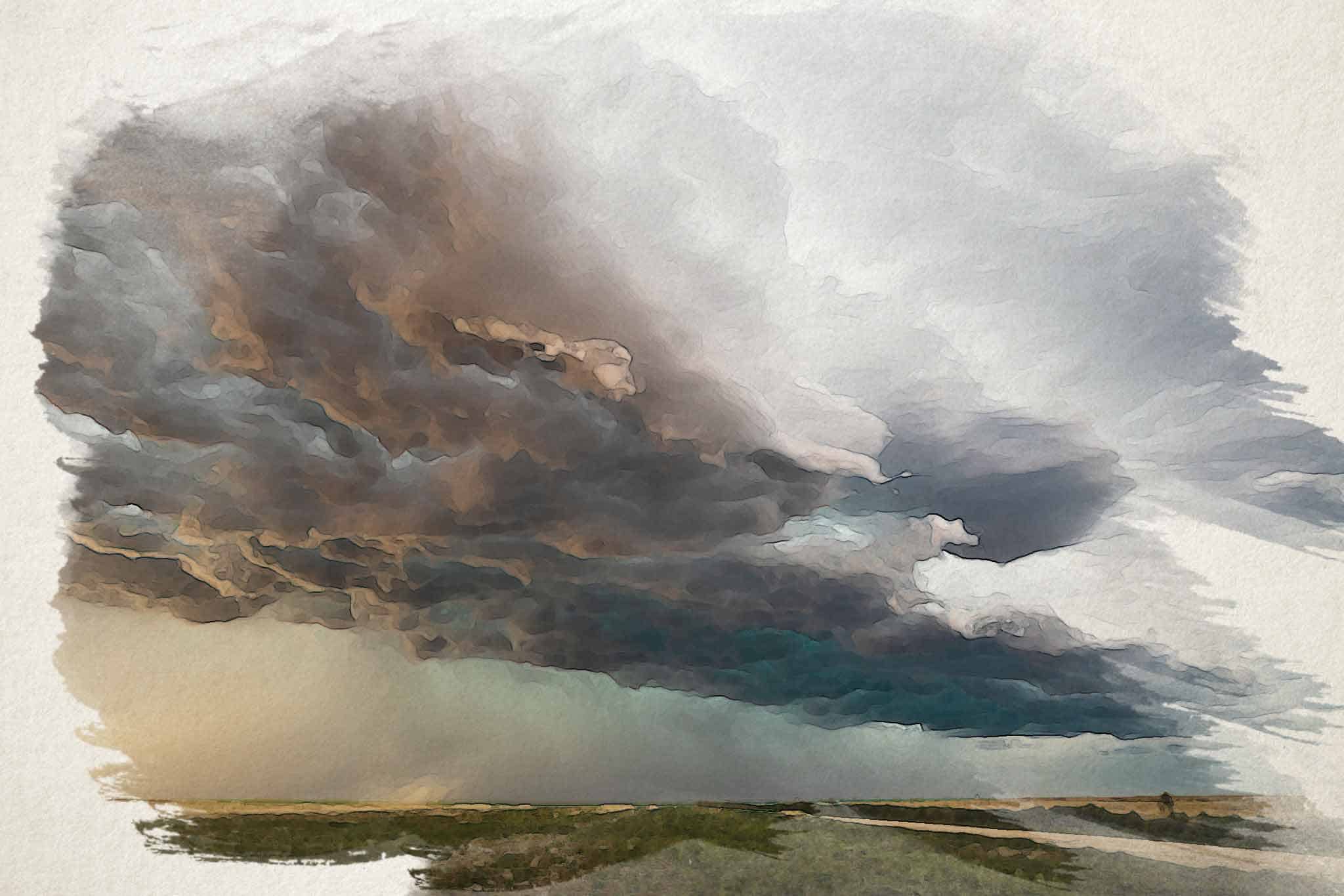 25+ Wonderous Watercolor Cloud Paintings That Will Make Your Day ...