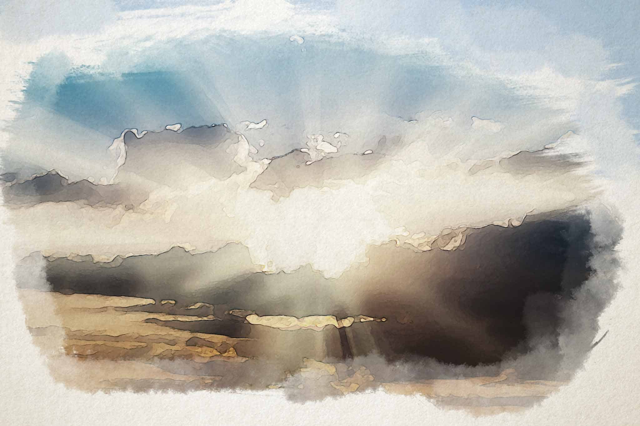 25+ Wonderous Watercolor Cloud Paintings That Will Make Your Day ...