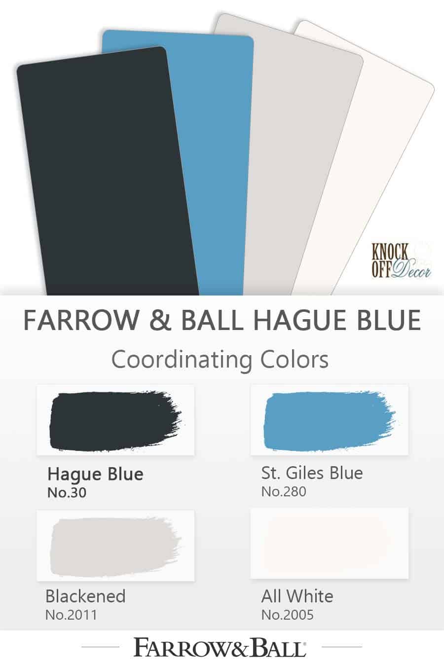 Farrow and Ball Hague Blue No.30 - A Versatile and Calming Deep Blue ...