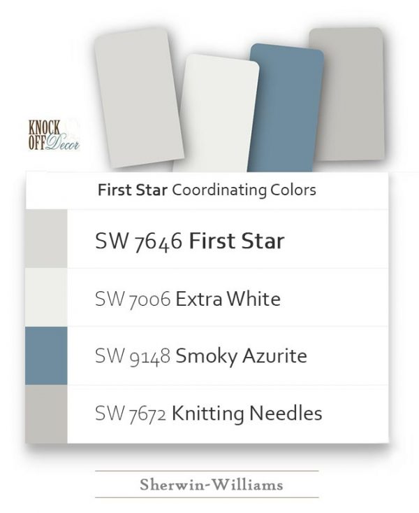 Sherwin Williams First Star Review – The Light and Cool Gray ...