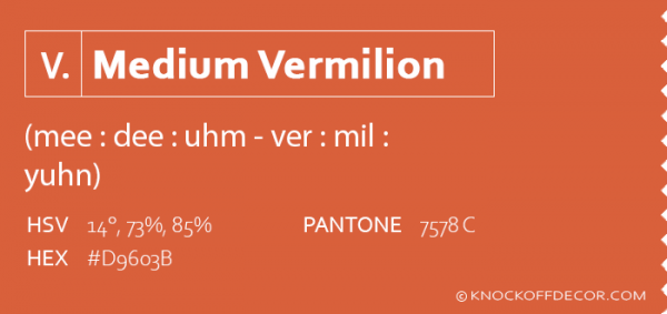 What Color Is Vermilion? How to Use This Lively Color in Your Life ...