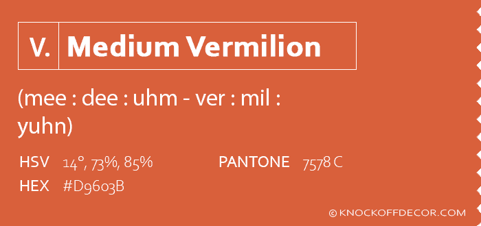 What Color Is Vermilion? How to Use This Lively Color in Your Life ...