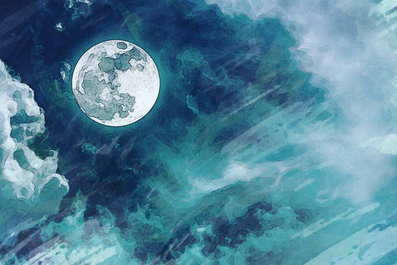 25+ Mesmerizing Watercolor Moon Paintings - KnockOffDecor