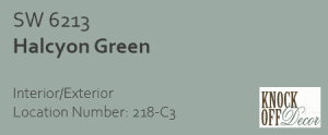 Sherwin Williams Halcyon Green SW 6213 – The Gorgeous Cool Blue-Green ...
