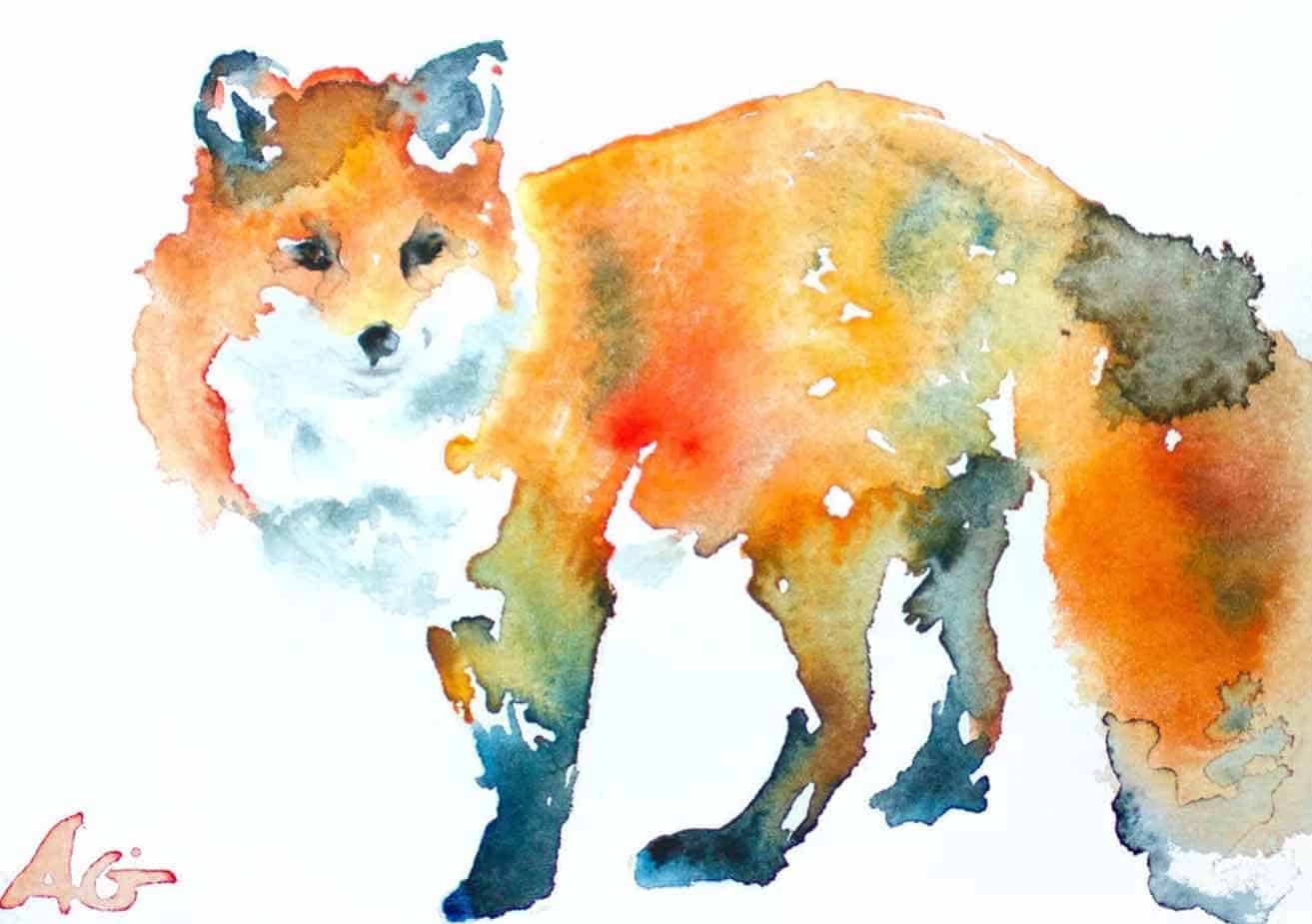 25+ Watercolor Fox Painting That Take Your Breath Away - KnockOffDecor