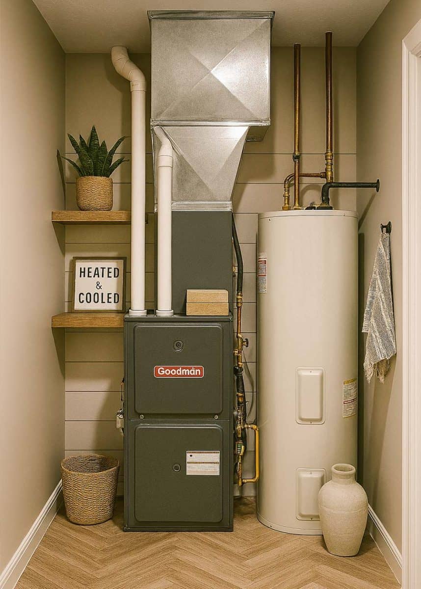 7 DIY Style Upgrades for Your Utility Room: Making Your Furnace Corner ...