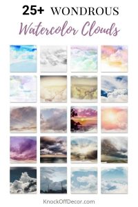 25+ Wonderous Watercolor Cloud Paintings That Will Make Your Day ...